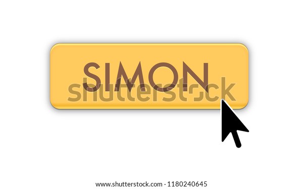 Simon Popular Nick Name Arround World Stock Illustration 1180240645
