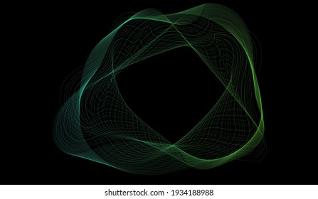 Simple Abstract Lines Design 3d Style Stock Illustration 1934188994 ...