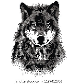 Simple Artwork Wolf 8 Bit Style Stock Illustration 1199412706 ...