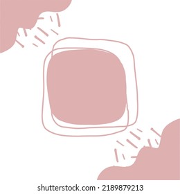 Simple Background Liquid Shape Design White Stock Illustration ...