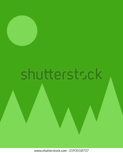Simple Background Template Green Triangle Shape Stock Illustration ...
