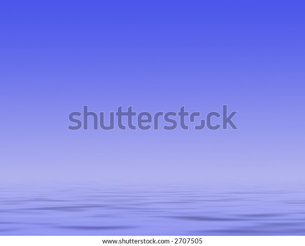 Simple Background Water Sky Soft Waves Stock Illustration 2707505 ...