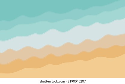 Simple Beach Background Illustration Suitable Backdrops Stock ...