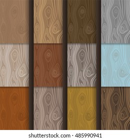 Simple Bitmap Wooden Textures Set Flat Stock Illustration 485990941 ...