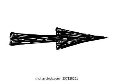 Simple Black Arrow Stock Illustration 257128261 | Shutterstock