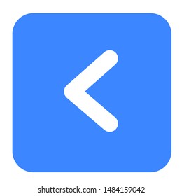 Simple Blue Arrow Button Icon Square Stock Illustration 1484159042 ...
