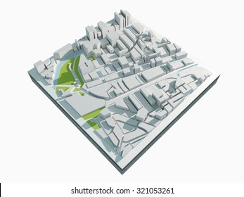 Simple City Map Stock Illustration 321053264