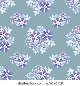 Simple Cute Pattern Smallscale Flowers Shabby Stock Illustration ...
