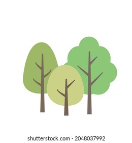 Simple Cute Tree Illustration Stock Illustration 2048037992 | Shutterstock