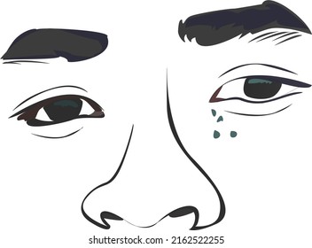 Simple Draw Face Human Stock Illustration 2162522255 | Shutterstock