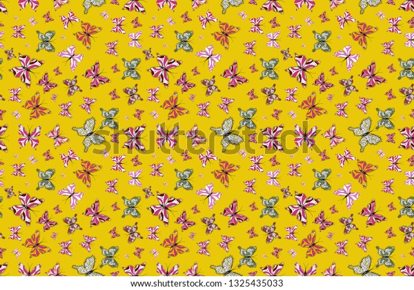 Simple Feminine Pattern Invitation Card Print Stock Illustration ...