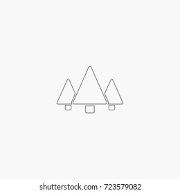 Simple Forest Icon Stock Illustration 723579082 | Shutterstock