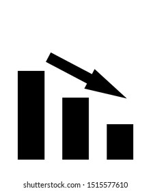 Simple Graphical Chart Arrow Icon Stock Illustration 1515577610 ...