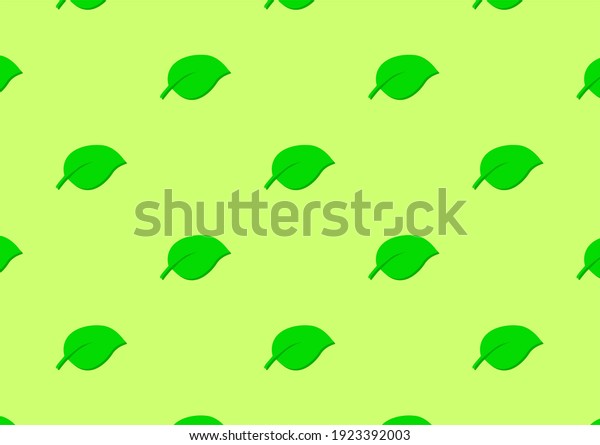 Simple Green Leaf Background Wallpapper Hd Stock Illustration ...