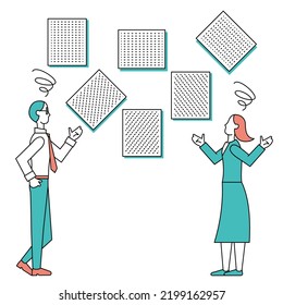 Simple Infographic Representing Organization Illustrations Male Stock ...