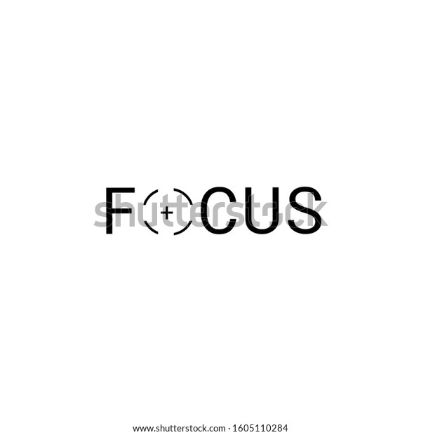 Simple Logo Word Focus Stock Illustration 1605110284 | Shutterstock