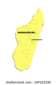 Simple Map Madagascar Stock Illustration 149163230 | Shutterstock