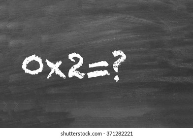 Simple Math On Chalkboard Stock Illustration 371282215 | Shutterstock