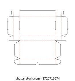 Simple Packing Box Scheme Template Isolated Stock Illustration ...