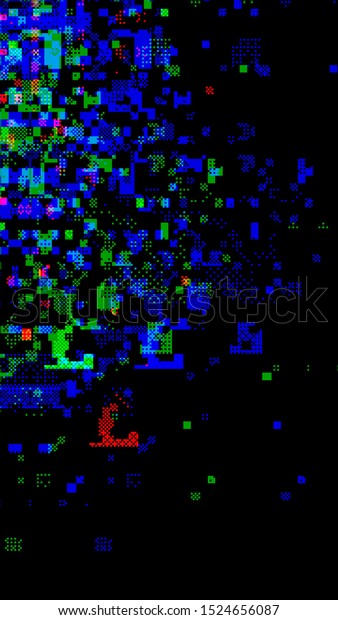 Simple Pixel Art Background Dark Color Stock Illustration 1524656087