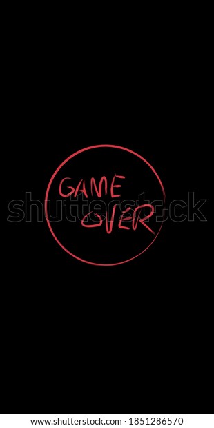 Simple Red Game Over Logo Stock Illustration 1851286570 | Shutterstock
