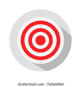 Simple Red White Circular Target Icon Stock Illustration 762666064 ...