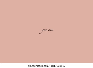 Simple Screen Background Words You Can Stock Illustration 1817031812 ...