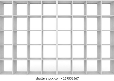 Simple Shelf Empty Racks 3d Render Stock Illustration 159536567 ...