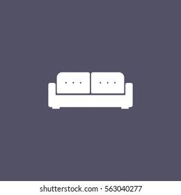 Simple Sofa Icon Stock Illustration 563040277 | Shutterstock