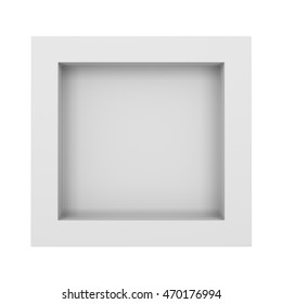 Simple Square Frame Shelf 3d Rendering: ภาพประกอบสต็อก 470177000 ...