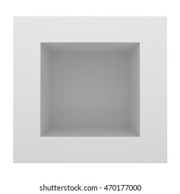 Simple Square Frame Shelf 3d Rendering: ภาพประกอบสต็อก 470177000 ...