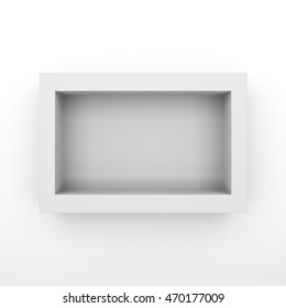 Simple Square Frame Shelf 3d Rendering 스톡 일러스트 470177009 | Shutterstock