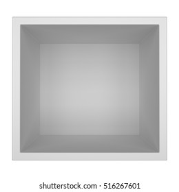 Simple Square Frame Shelf 3d Rendering Stock Illustration 516267601 ...