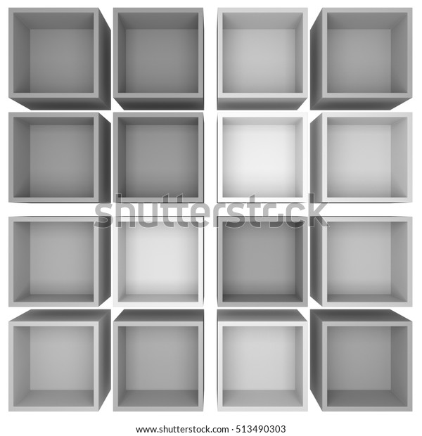Simple Square Frame Shelf Top View Stock Illustration 513490303 ...