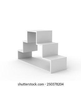 Simple Stair Triangle Shape Display Stock Illustration 250378273 ...