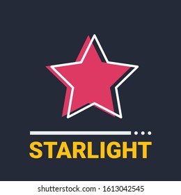 Simple Starlight Flat Design Star Logo Stock Illustration 1613042545 ...