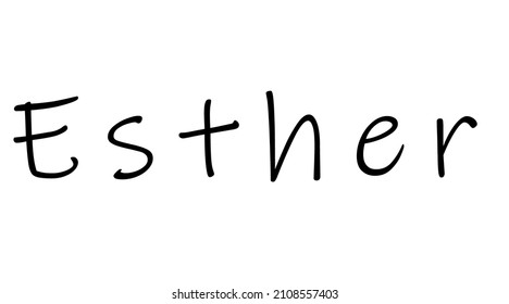 4 Name graphics esther Images, Stock Photos & Vectors | Shutterstock