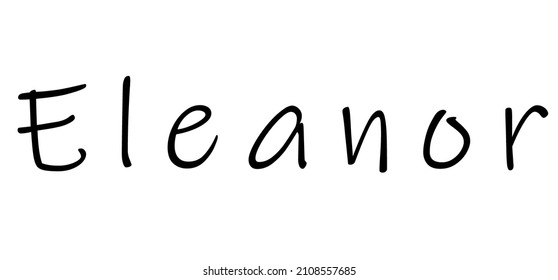 17 Name eleanor Images, Stock Photos & Vectors | Shutterstock