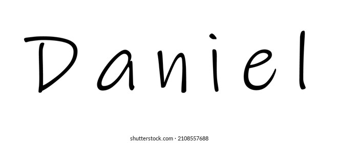46 Daniel name graphic Images, Stock Photos & Vectors | Shutterstock