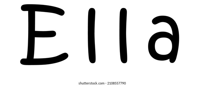 114 Ella Name Images, Stock Photos & Vectors | Shutterstock