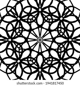 Simple Tile Pattern Black White Color Stock Illustration 1941817450 ...