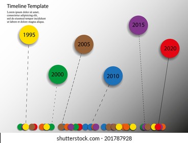 Simple Timeline Rounded Elements Simple Symbols 库存插图 201788075 ...