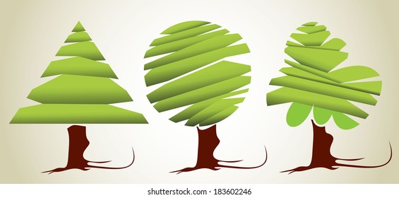 Simple Trees Stock Illustration 183602246 | Shutterstock
