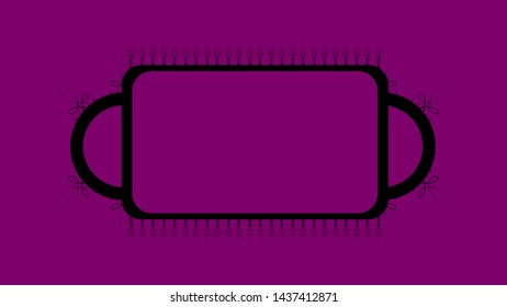 Simple Violet Border Background Stock Illustration 1437412871 ...
