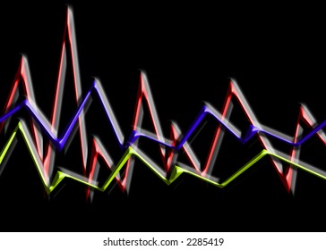 Simple Waveform Color Based Abstract Background Stock Illustration ...