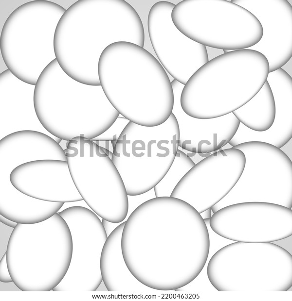 Simple White Circle Pile Background Stock Illustration 2200463205 ...