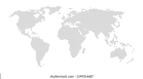 Perspective World Map Infographics Modern Perspective Stock Vector ...