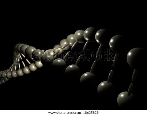 Simplified Dna Molecule 库存插图 18635839 | Shutterstock