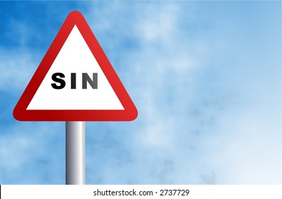 Sin Sign Stock Illustration 2737729 | Shutterstock