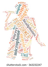 Singer Performer Word Cloud Concept On Stock Illustration 363232247 ...